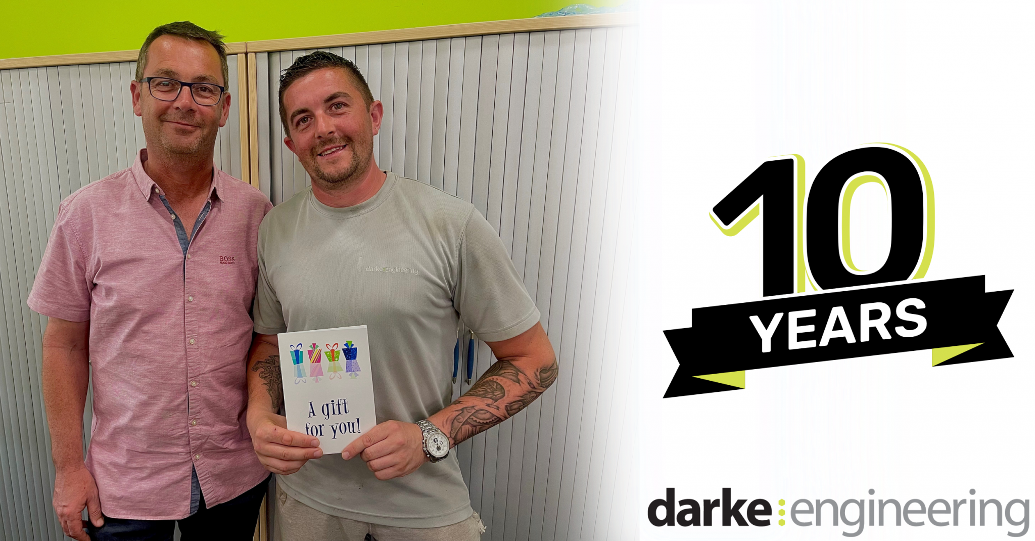 Celebrating 10 years of loyal service | News | Darke Engineering